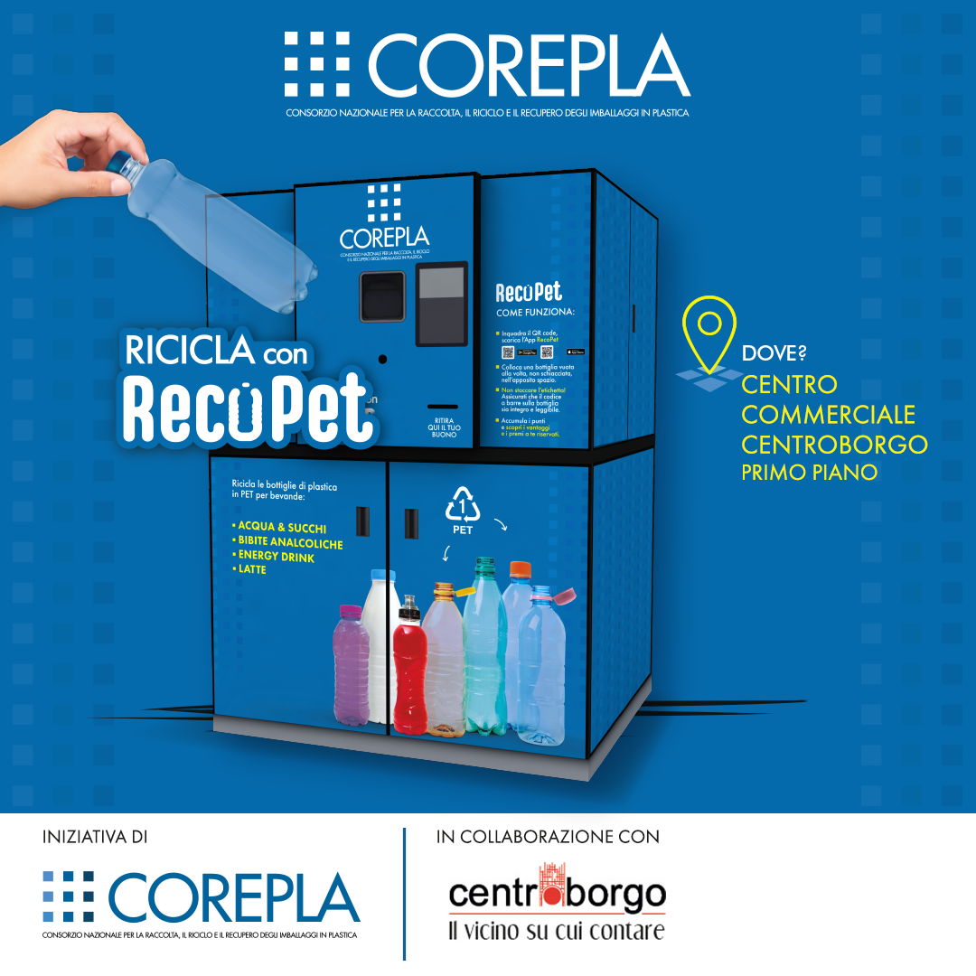 RACCOLTA PLASTICA - RECOPET COREPLA - Centroborgo - Bologna
